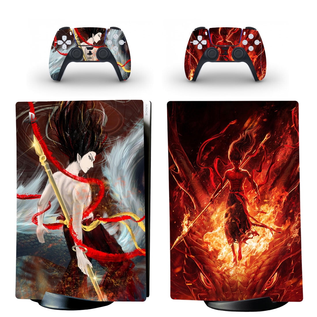 Full Body Vinyl Skin Stickers for PS5 Digital Edition Console and ...