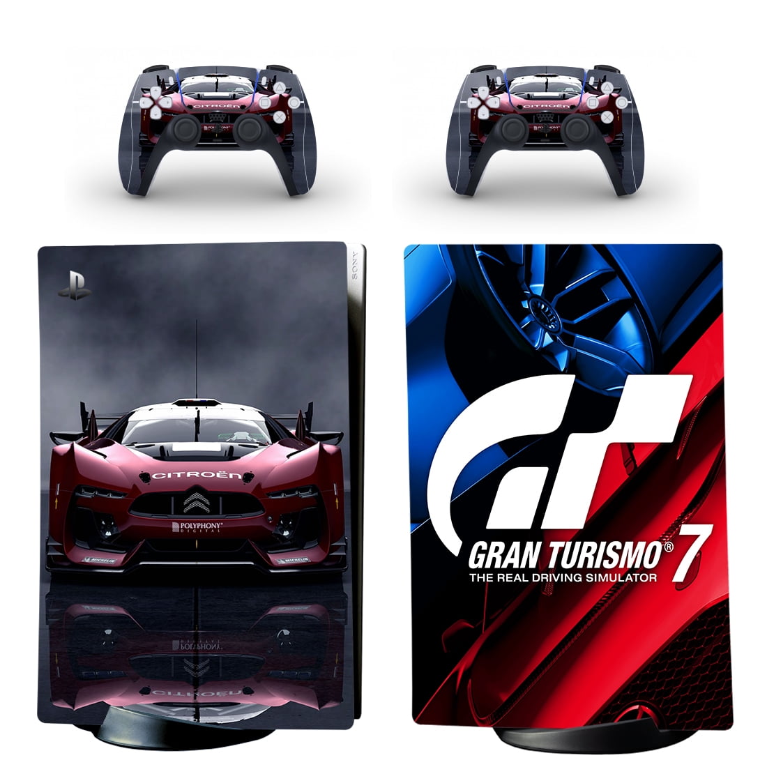 Full Body Vinyl Skin Stickers for PS5 Digital Edition Console and ...