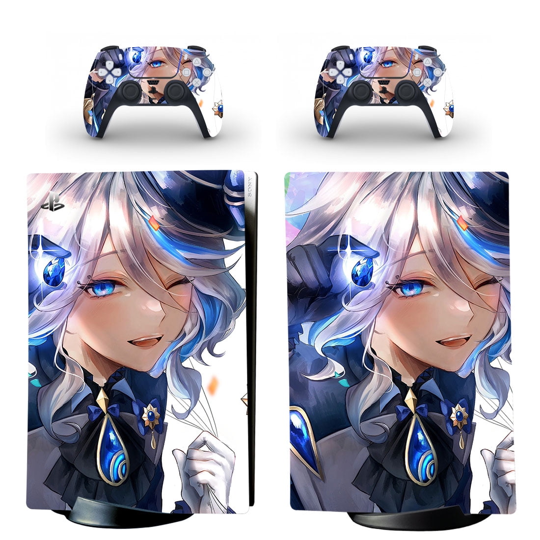 Full Body Vinyl Skin Stickers for PS5 Digital Edition Console and ...