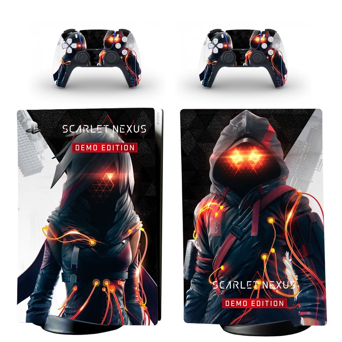 Full Body Vinyl Skin Stickers for PS5 Digital Edition Console and ...