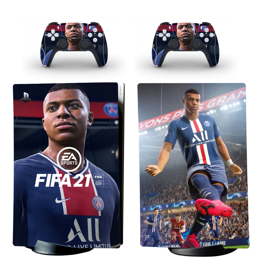 Full Body Vinyl Skin Stickers for PS5 Digital Edition Console and ...