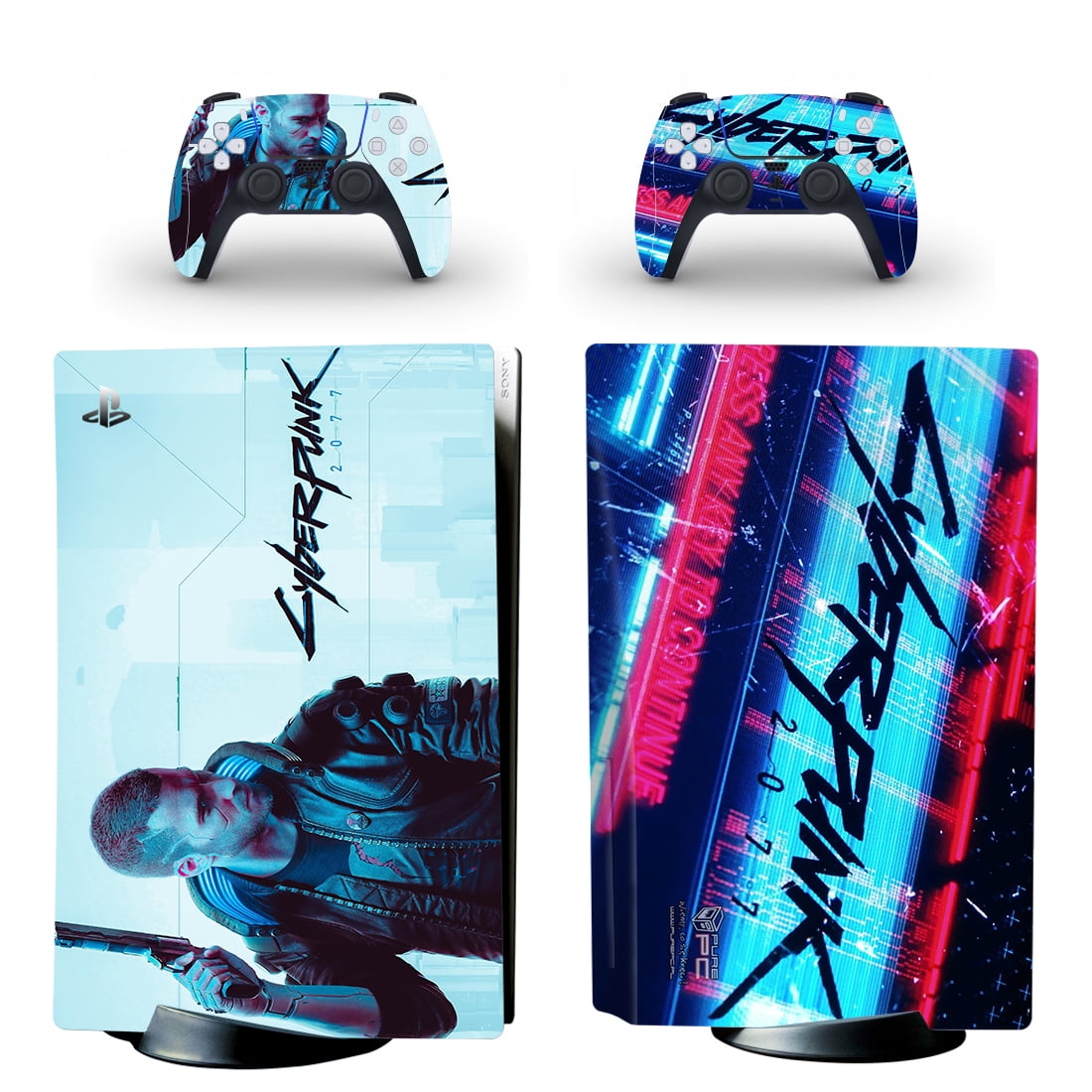 Full Body Vinyl Skin Stickers for PS5 Disc Edition Console and ...