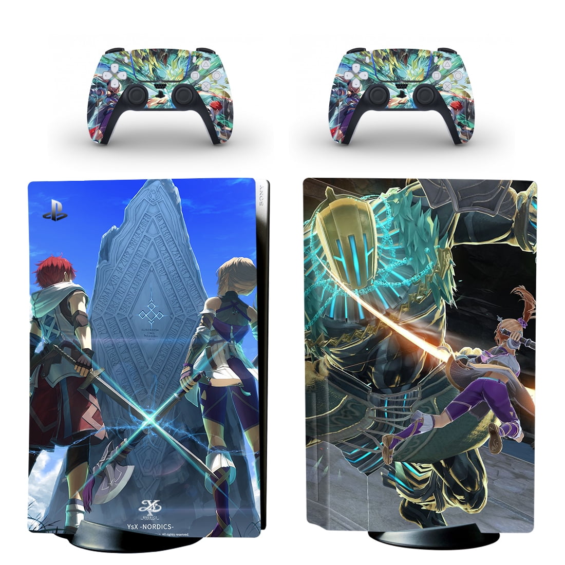 Full Body Vinyl Skin Stickers for PS5 Disc Edition Console and ...