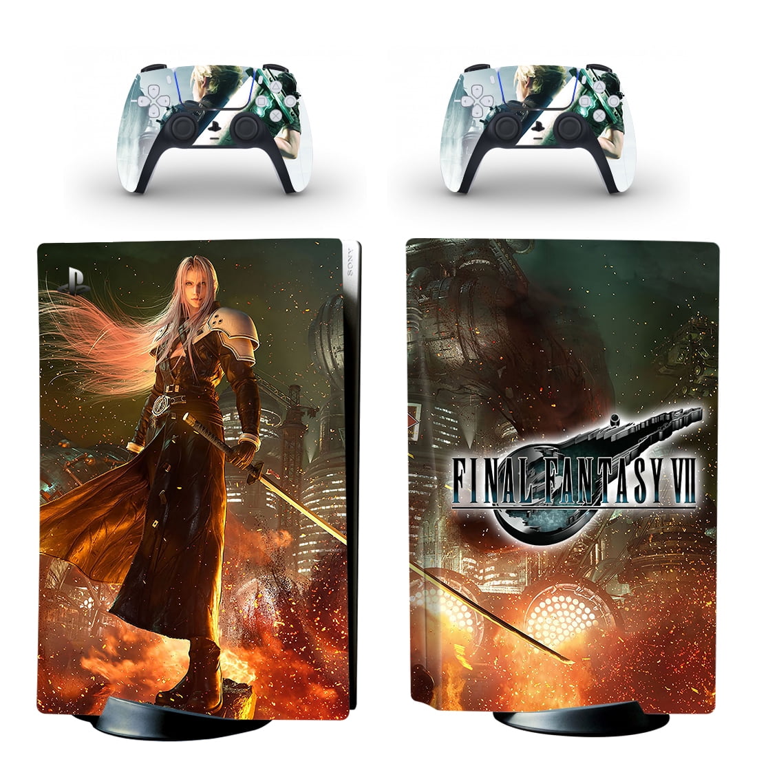 Full Body Vinyl Skin Stickers for PS5 Disc Edition Console and ...