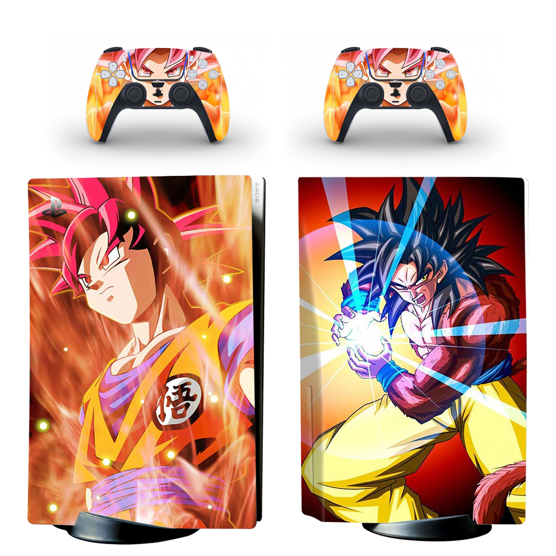 Full Body Vinyl Skin Stickers for PS5 Disc Edition Console and ...