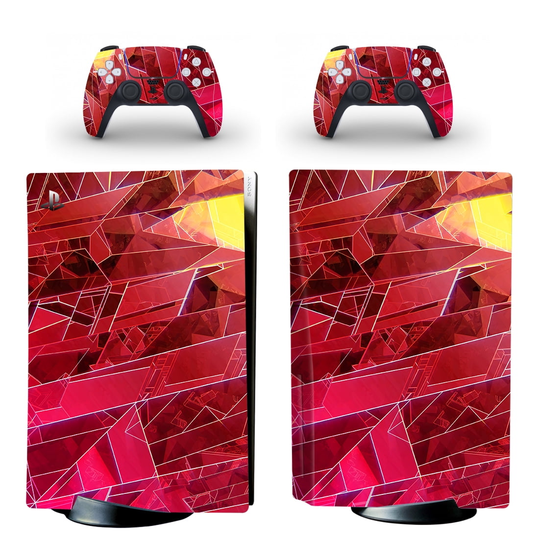 Full Body Vinyl Skin Stickers for PS5 Disc Edition Console and ...
