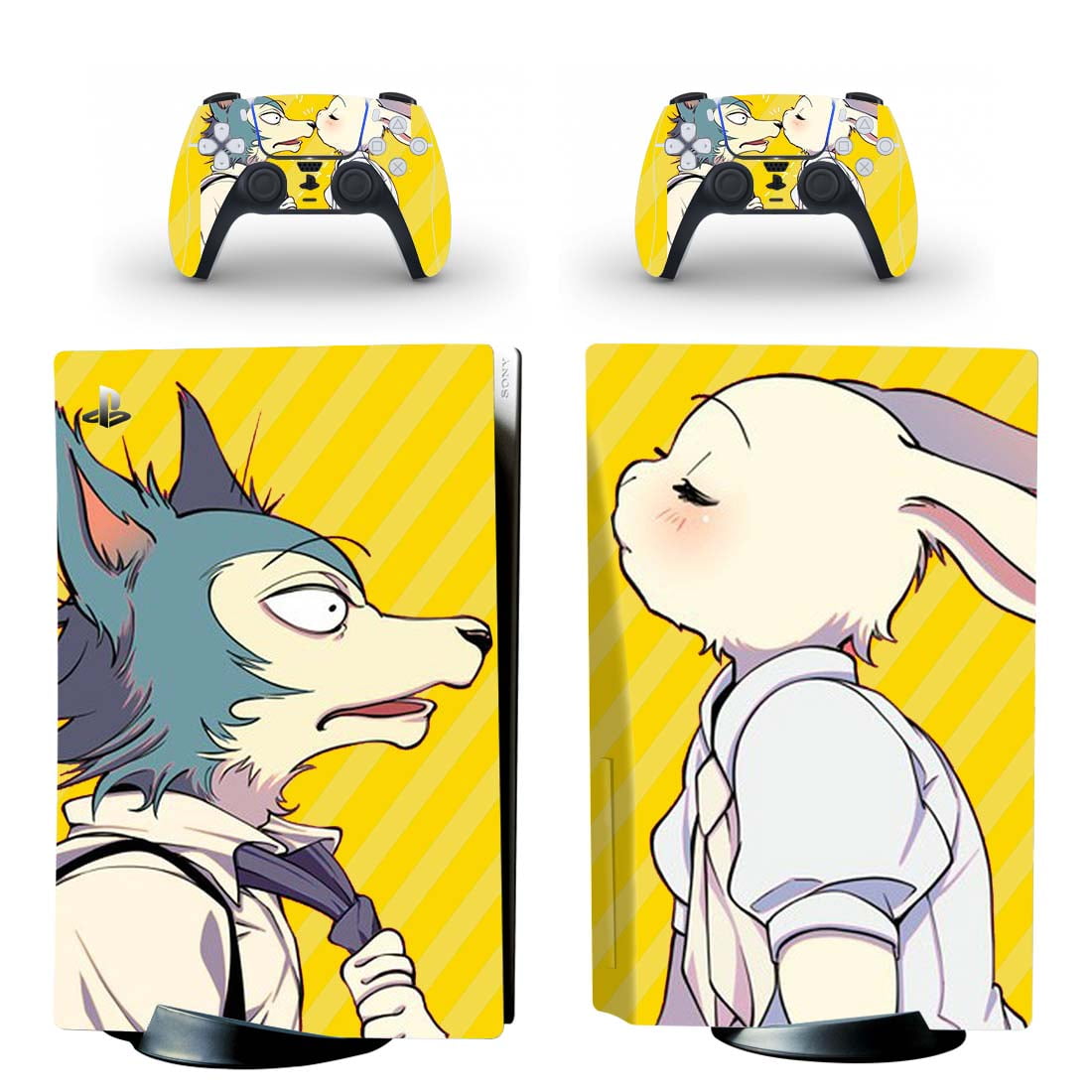 Full Body Vinyl Skin Stickers for PS5 Disc Edition Console and ...
