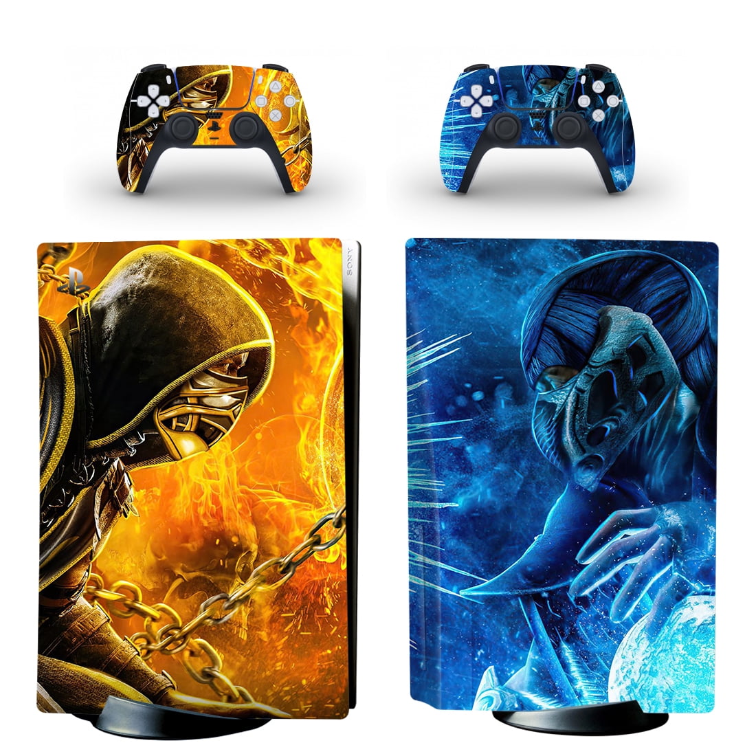 Full Body Vinyl Skin Stickers for PS5 Disc Edition Console and ...
