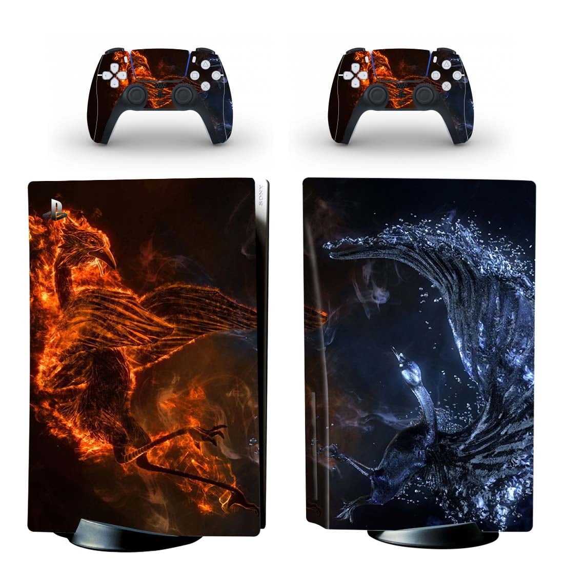 Full Body Vinyl Skin Stickers for PS5 Disc Edition Console and ...