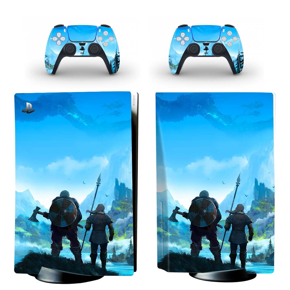 Full Body Vinyl Skin Stickers for PS5 Disc Edition Console and ...
