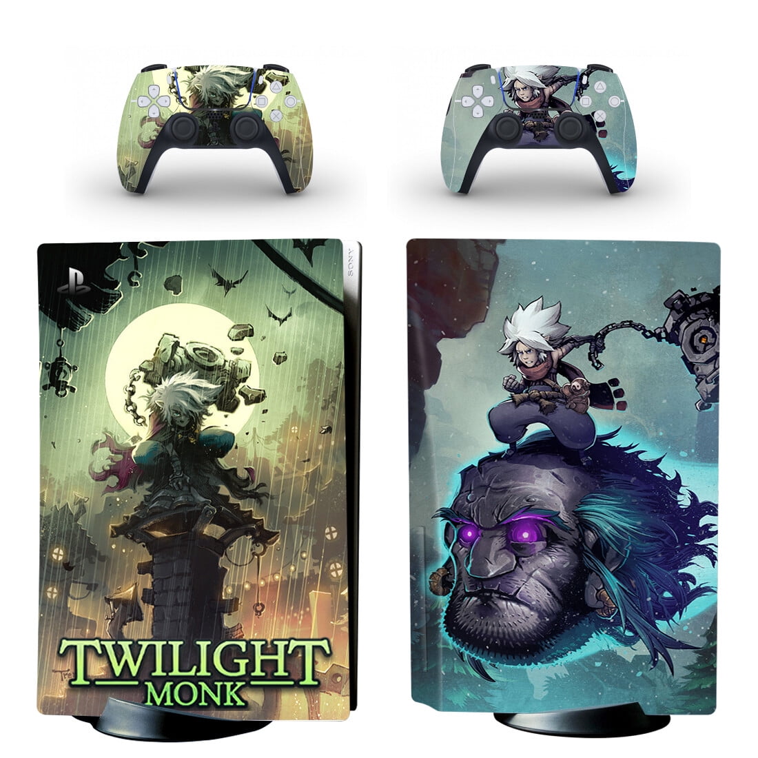 Full Body Vinyl Skin Stickers for PS5 Disc Edition Console and ...