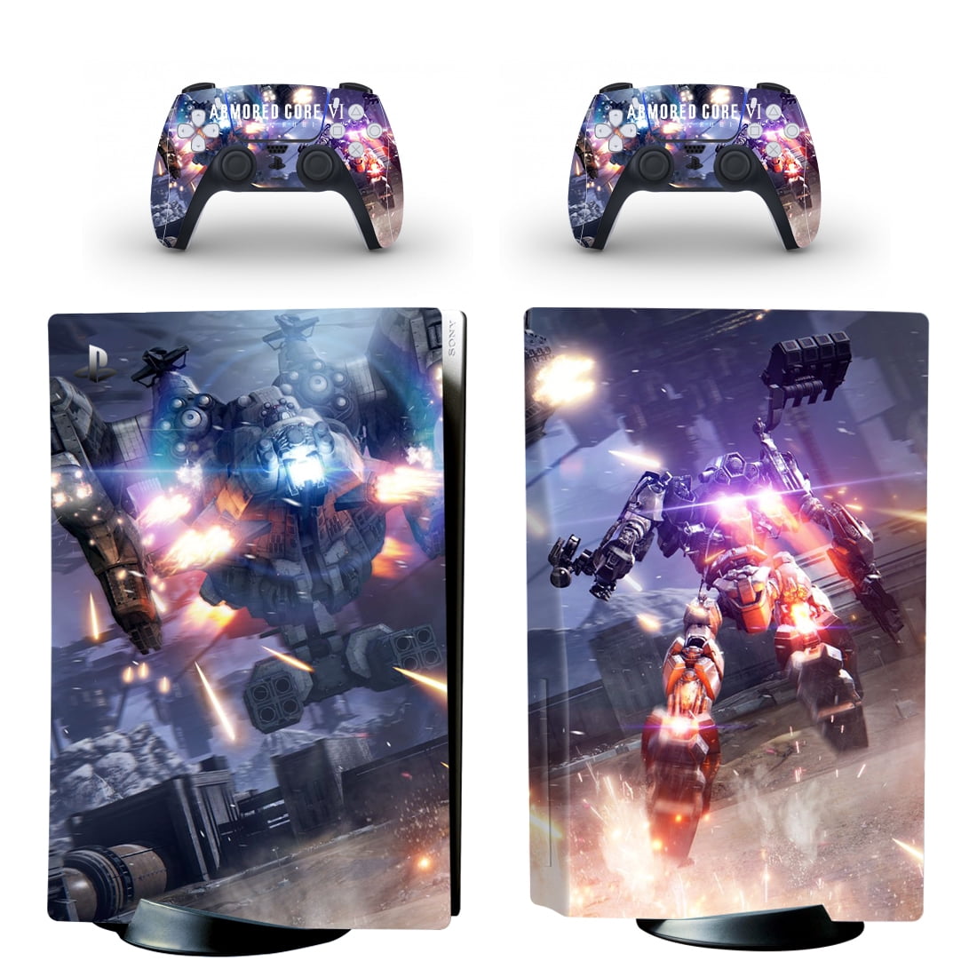 Full Body Vinyl Skin Stickers for PS5 Disc Edition Console and ...
