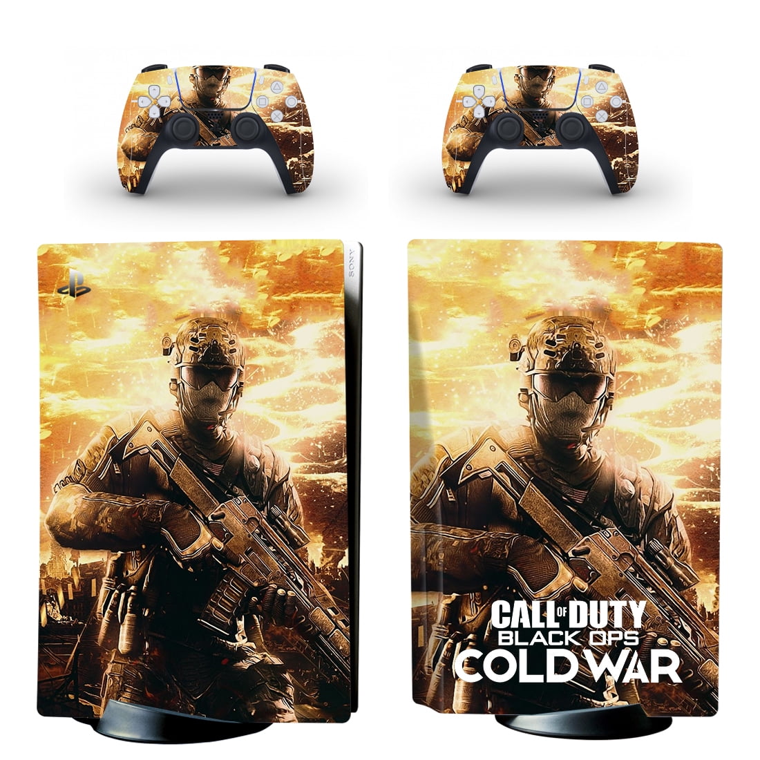 Full Body Vinyl Skin Stickers for PS5 Disc Edition Console and ...