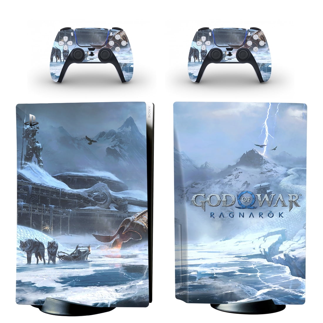 Full Body Vinyl Skin Stickers for PS5 Disc Edition Console and ...