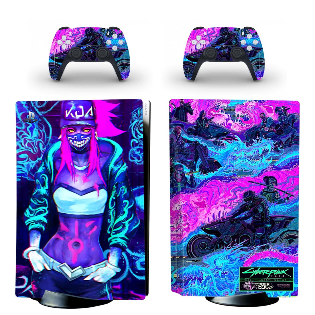 Full Body Vinyl Skin Stickers for PS5 Disc Edition Console and ...