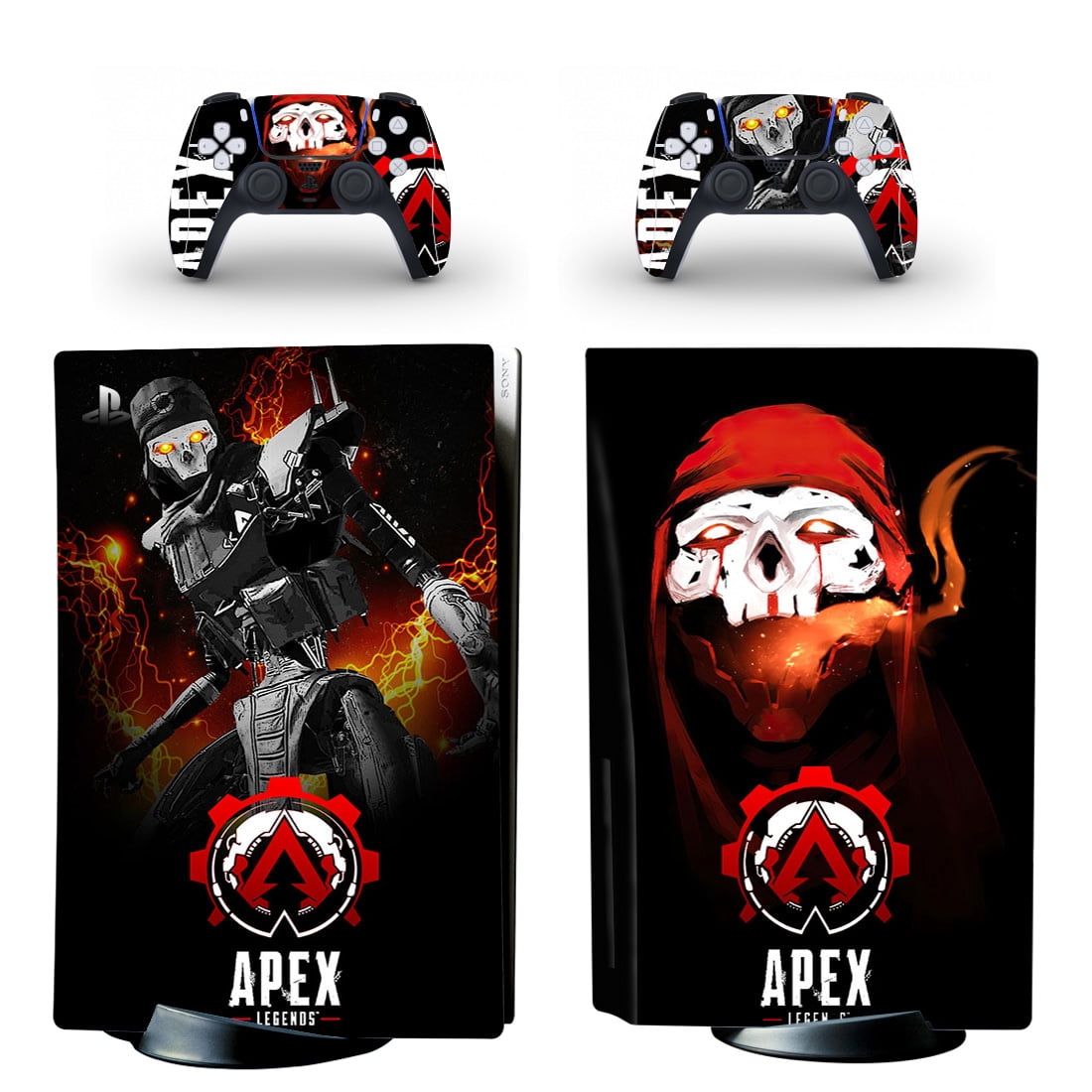 Full Body Vinyl Skin Stickers for PS5 Disc Edition Console and ...