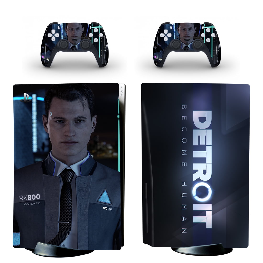 Full Body Vinyl Skin Stickers for PS5 Disc Edition Console and ...