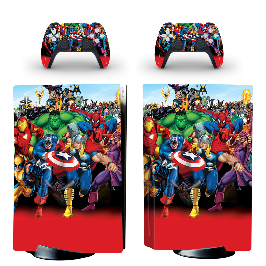 Full Body Vinyl Skin Stickers for PS5 Disc Edition Console and ...