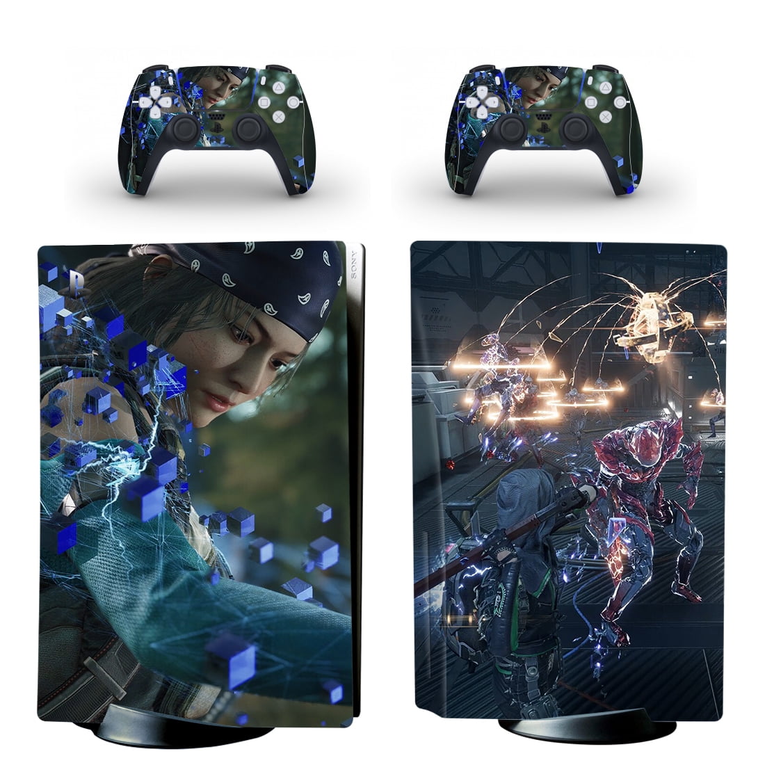 Full Body Vinyl Skin Stickers for PS5 Disc Edition Console and ...