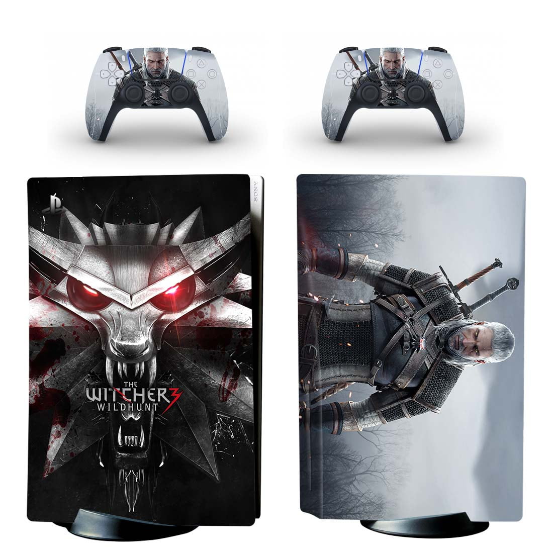 Full Body Vinyl Skin Stickers for PS5 Disc Edition Console and ...