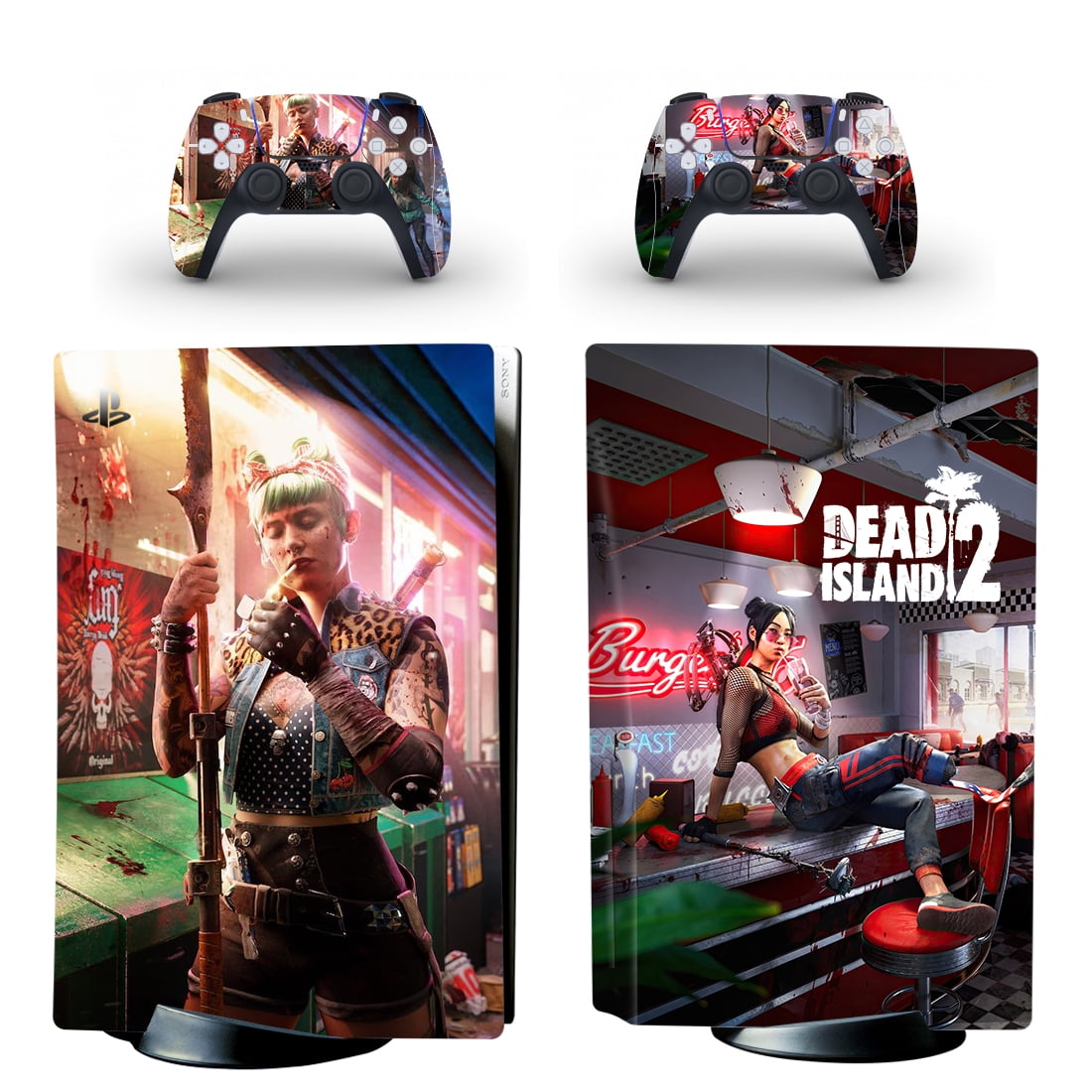 Full Body Vinyl Skin Stickers for PS5 Disc Edition Console and ...