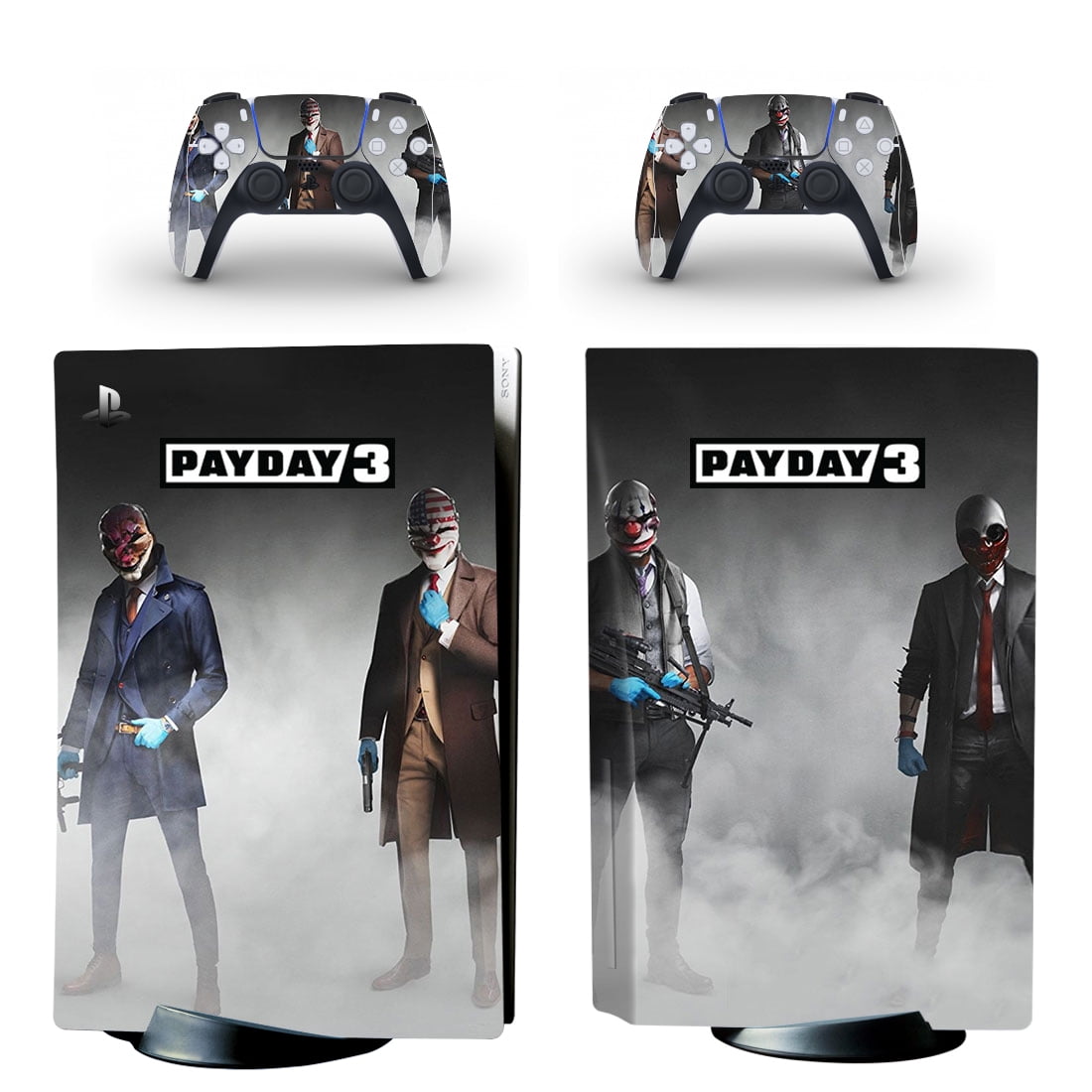 Full Body Vinyl Skin Stickers for PS5 Disc Edition Console and ...
