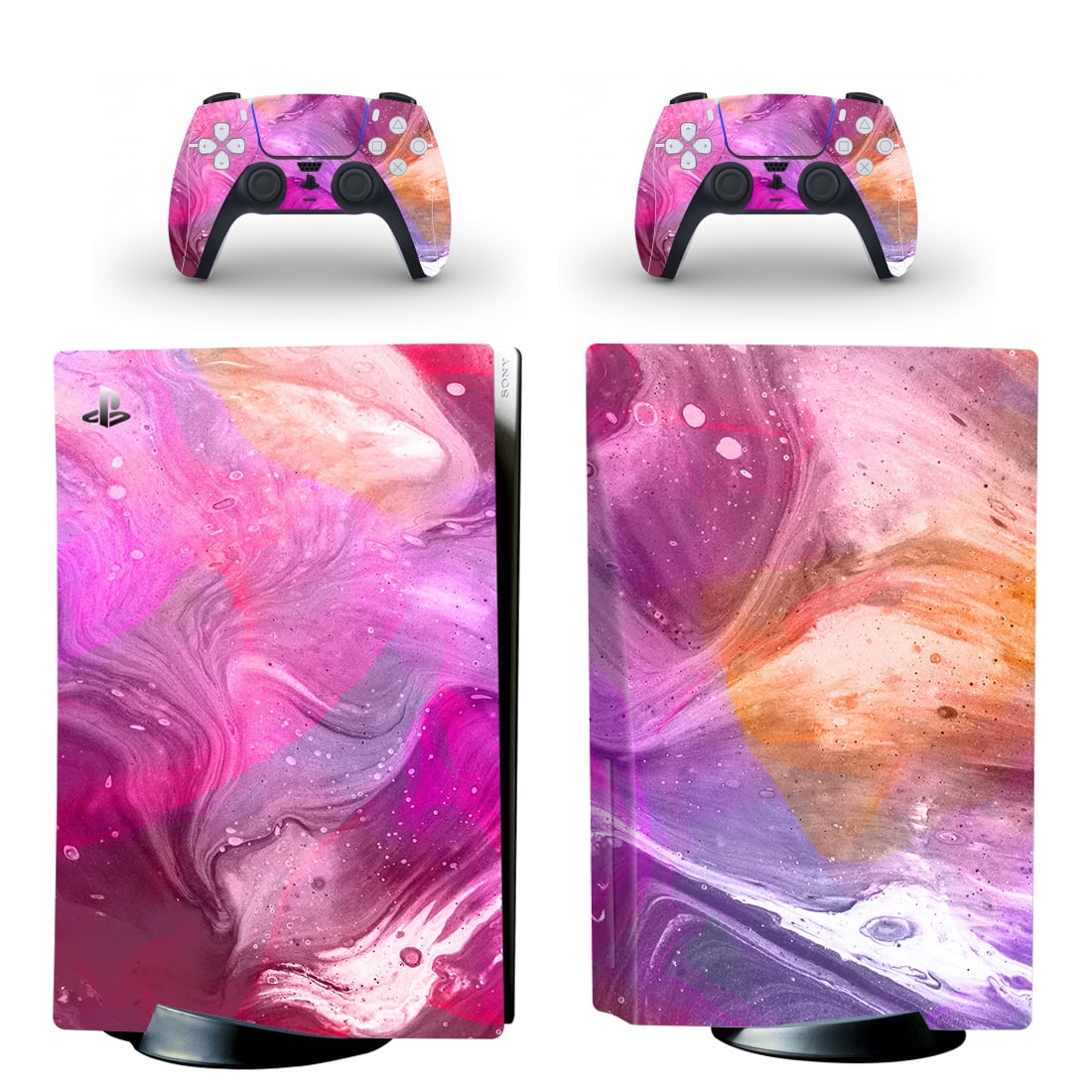 Full Body Vinyl Skin Stickers for PS5 Disc Edition Console and ...