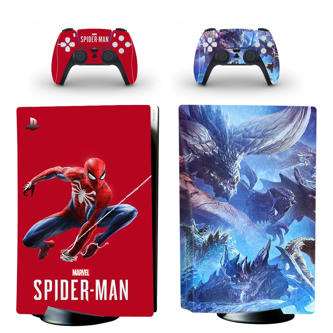 Full Body Vinyl Skin Stickers for PS5 Disc Edition Console and ...