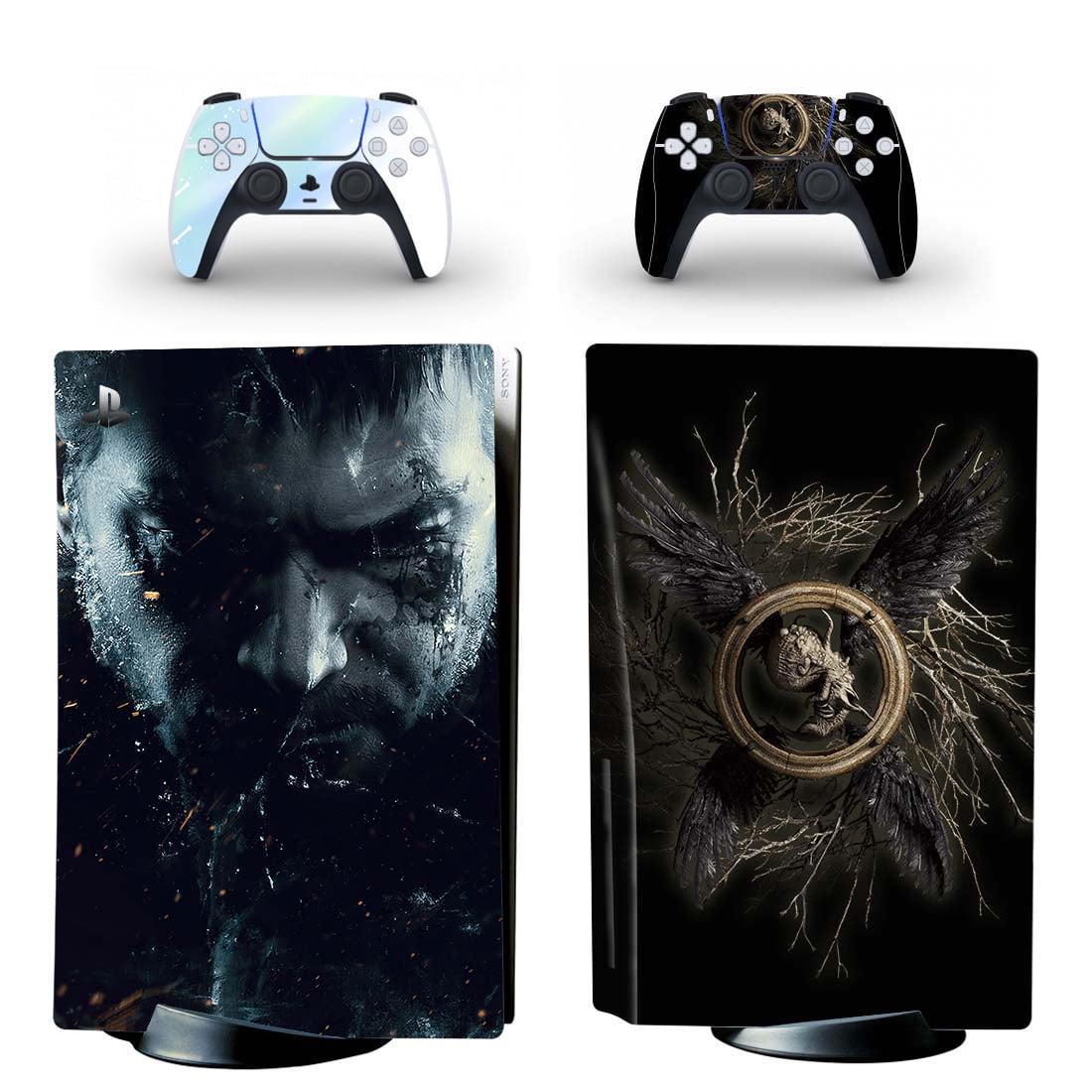 Full Body Vinyl Skin Stickers for PS5 Disc Edition Console and ...
