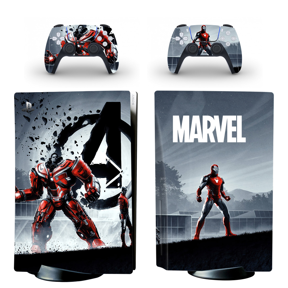 Full Body Vinyl Skin Stickers for PS5 Disc Edition Console and ...