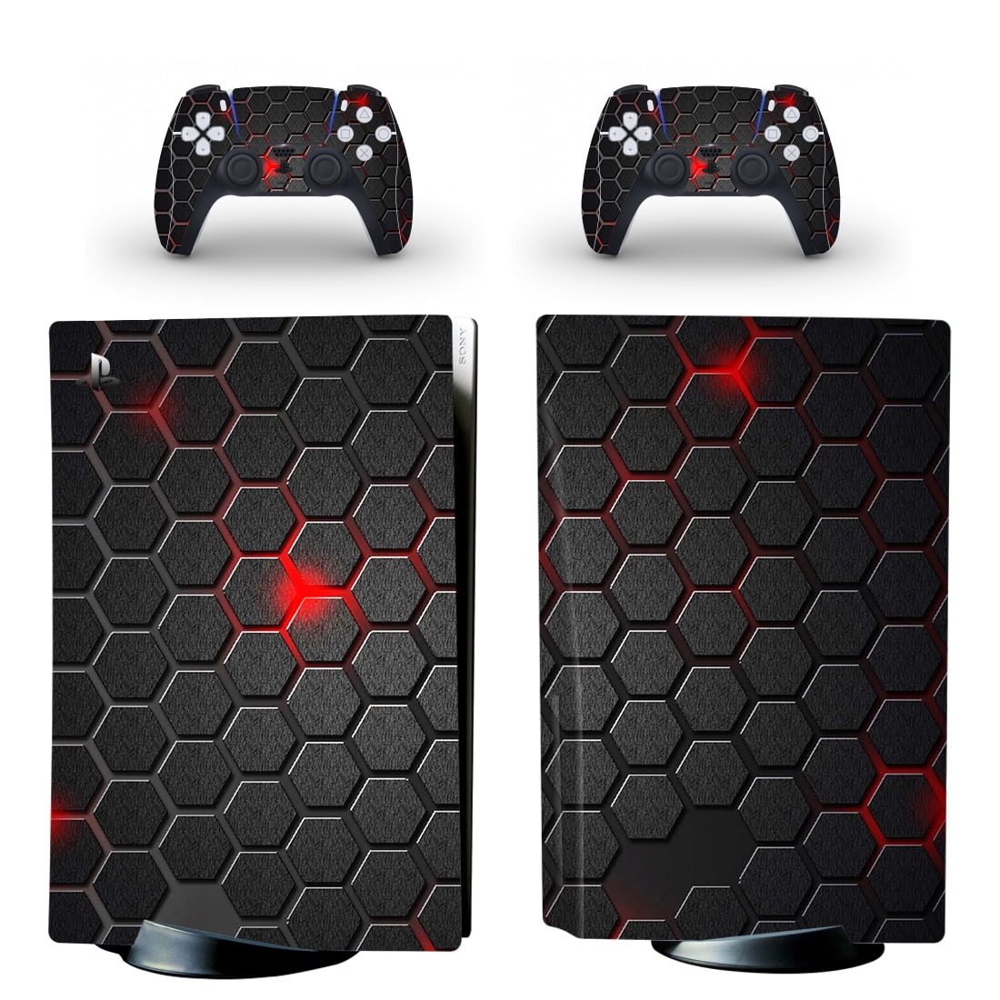 Full Body Vinyl Skin Stickers for PS5 Disc Edition Console and ...
