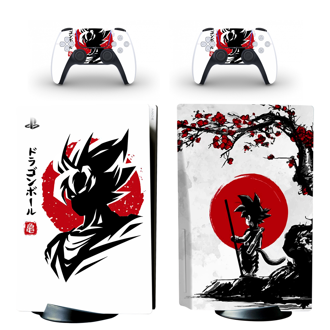 Full Body Vinyl Skin Stickers for PS5 Disc Edition Console and ...