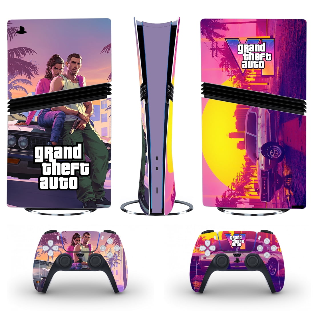 Full Body Vinyl Skin Stickers for PS5 Pro Digital Edition Console and ...