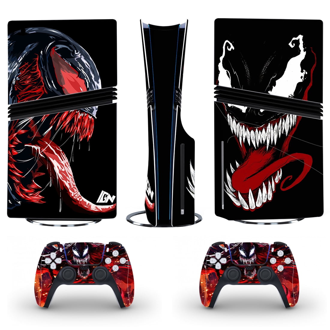 Full Body Vinyl Skin Stickers for PS5 Pro Disc Edition Console and ...