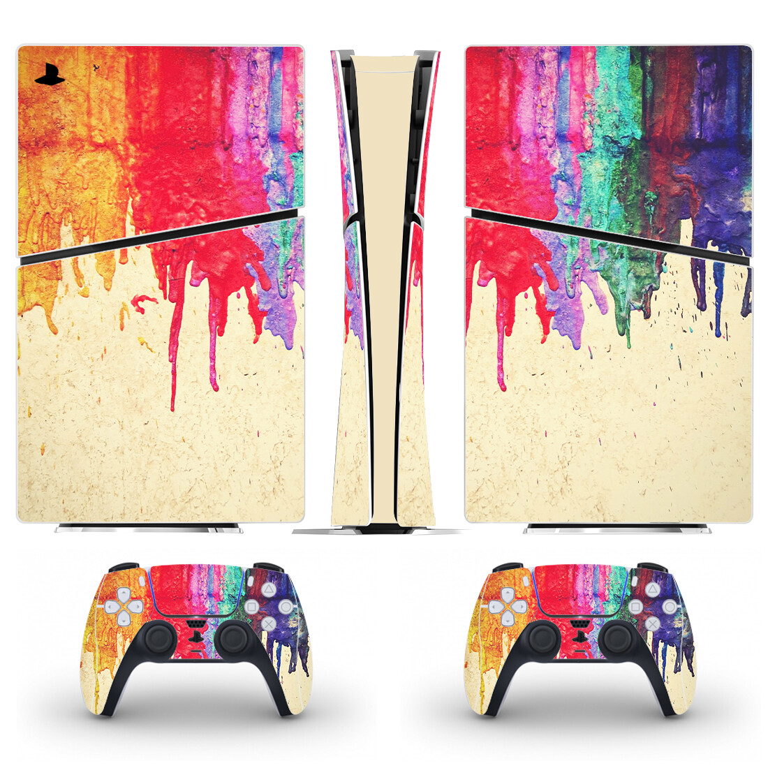 Full Body Vinyl Skin Stickers for PS5 Slim Digital Edition Console and ...