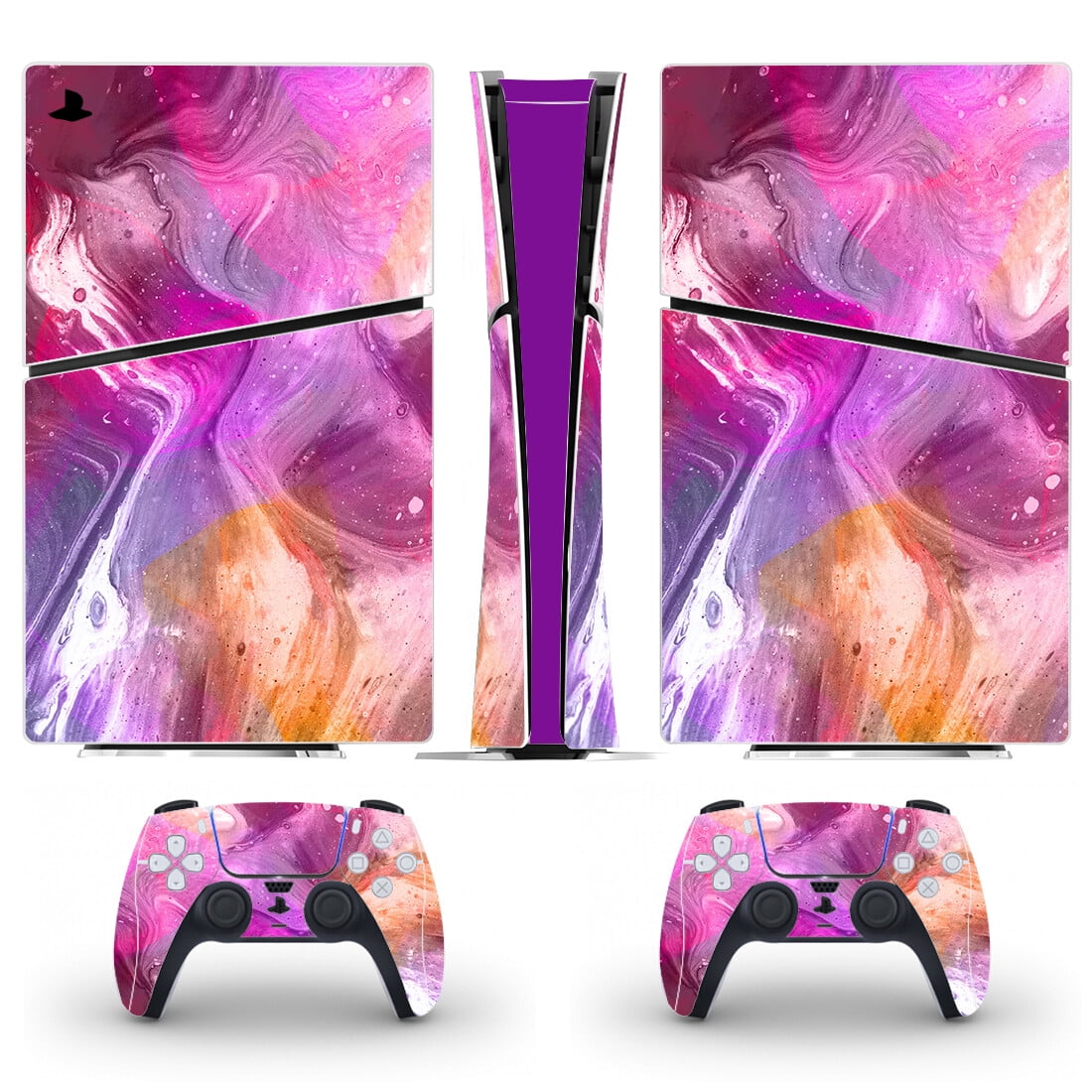 Full Body Vinyl Skin Stickers for PS5 Slim Digital Edition Console and ...