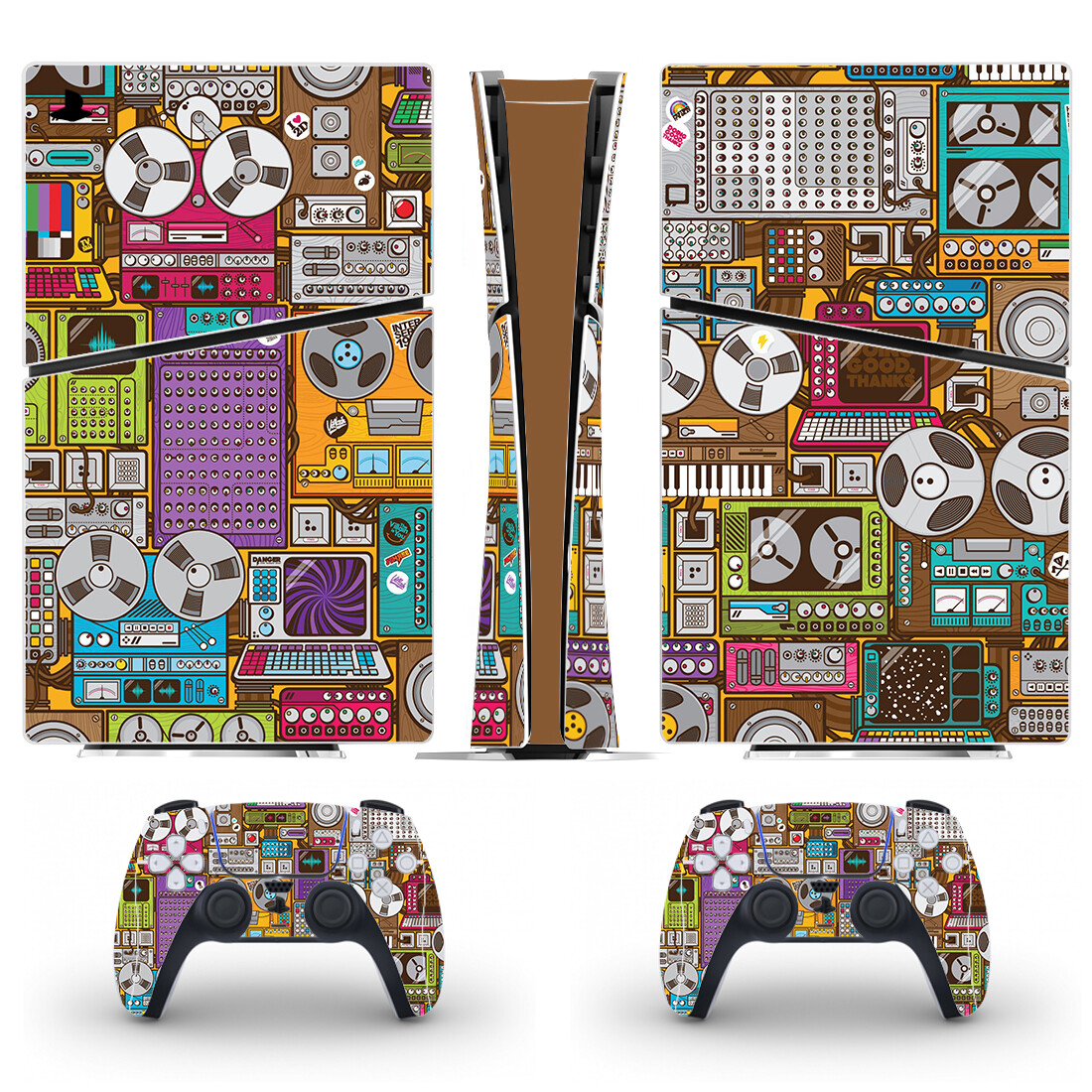Full Body Vinyl Skin Stickers for PS5 Slim Digital Edition Console and ...