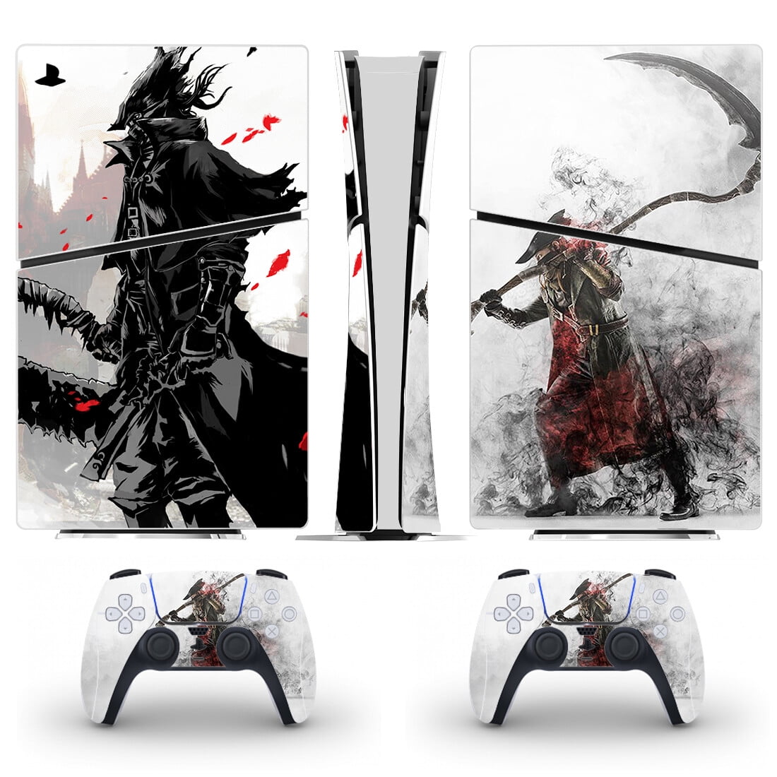 Full Body Vinyl Skin Stickers for PS5 Slim Digital Edition Console and ...