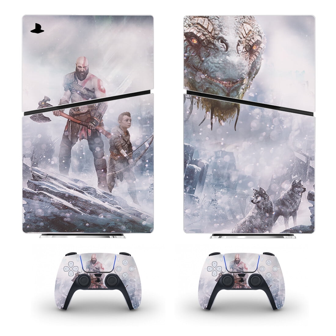 Full Body Vinyl Skin Stickers for PS5 Slim Digital Edition Console and ...
