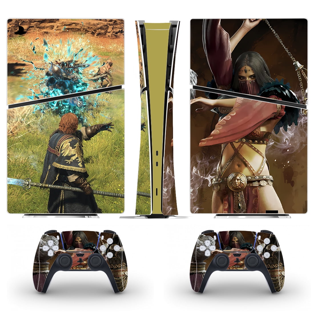 Full Body Vinyl Skin Stickers for PS5 Slim Digital Edition Console and ...
