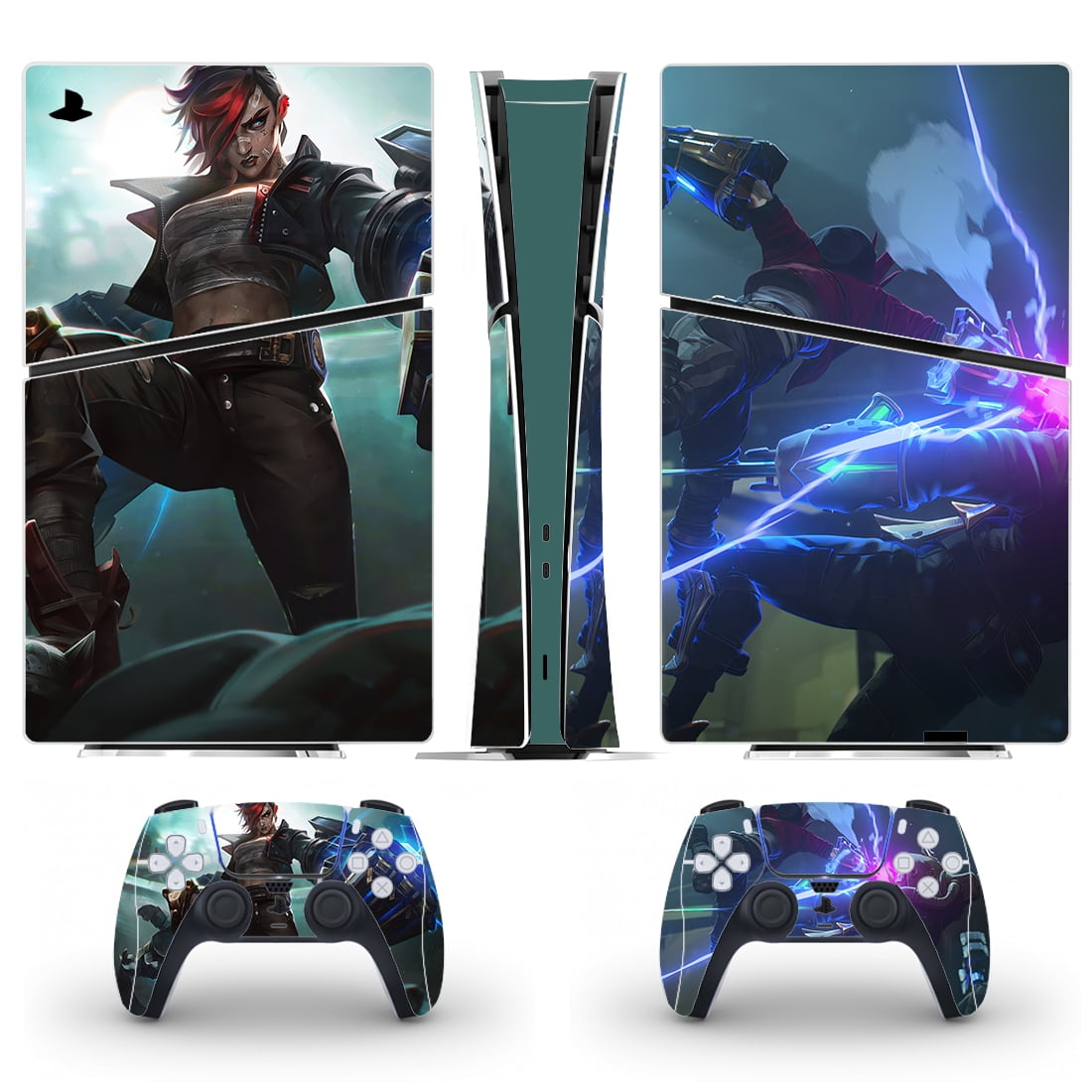 Full Body Vinyl Skin Stickers for PS5 Slim Digital Edition Console and ...