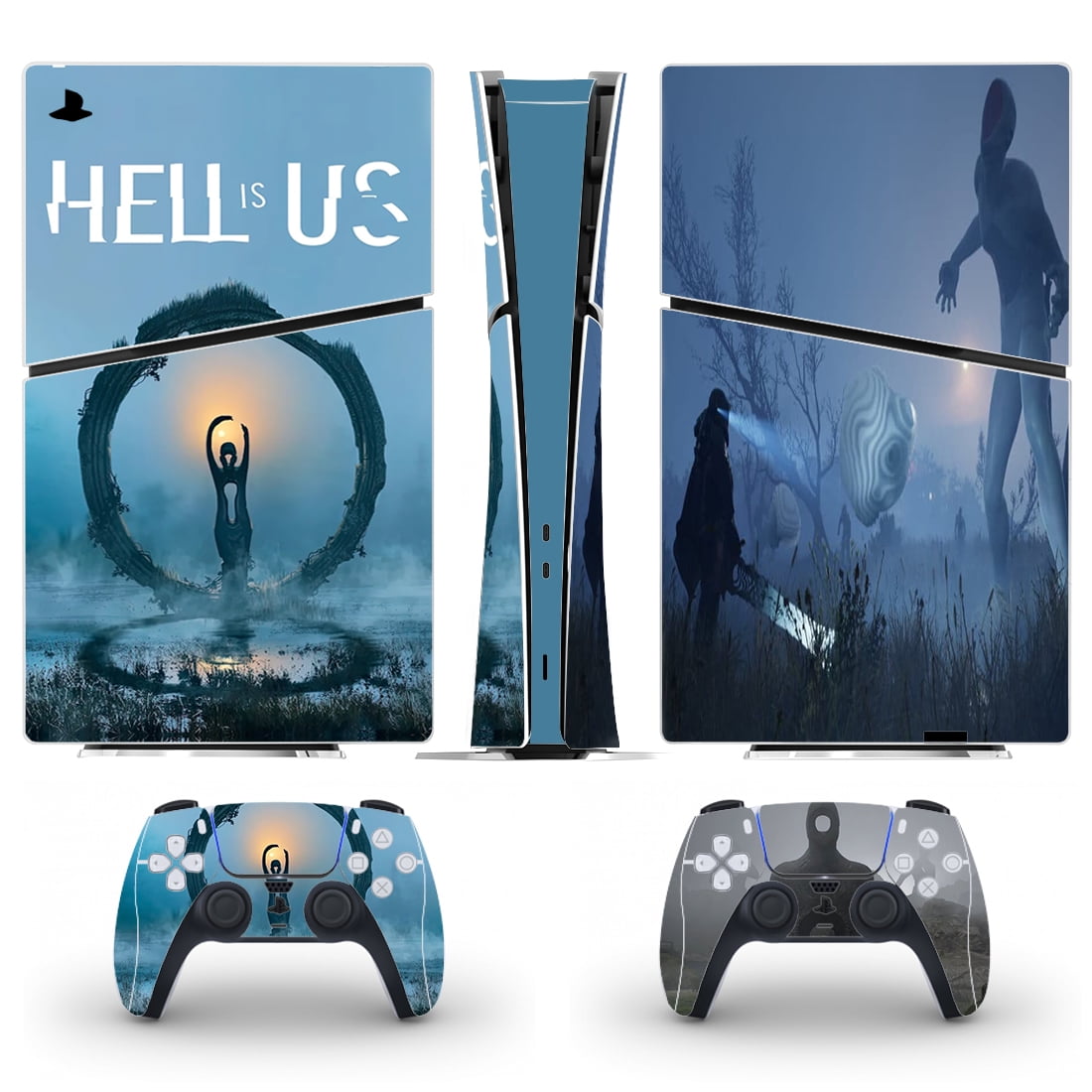Full Body Vinyl Skin Stickers for PS5 Slim Digital Edition Console and ...