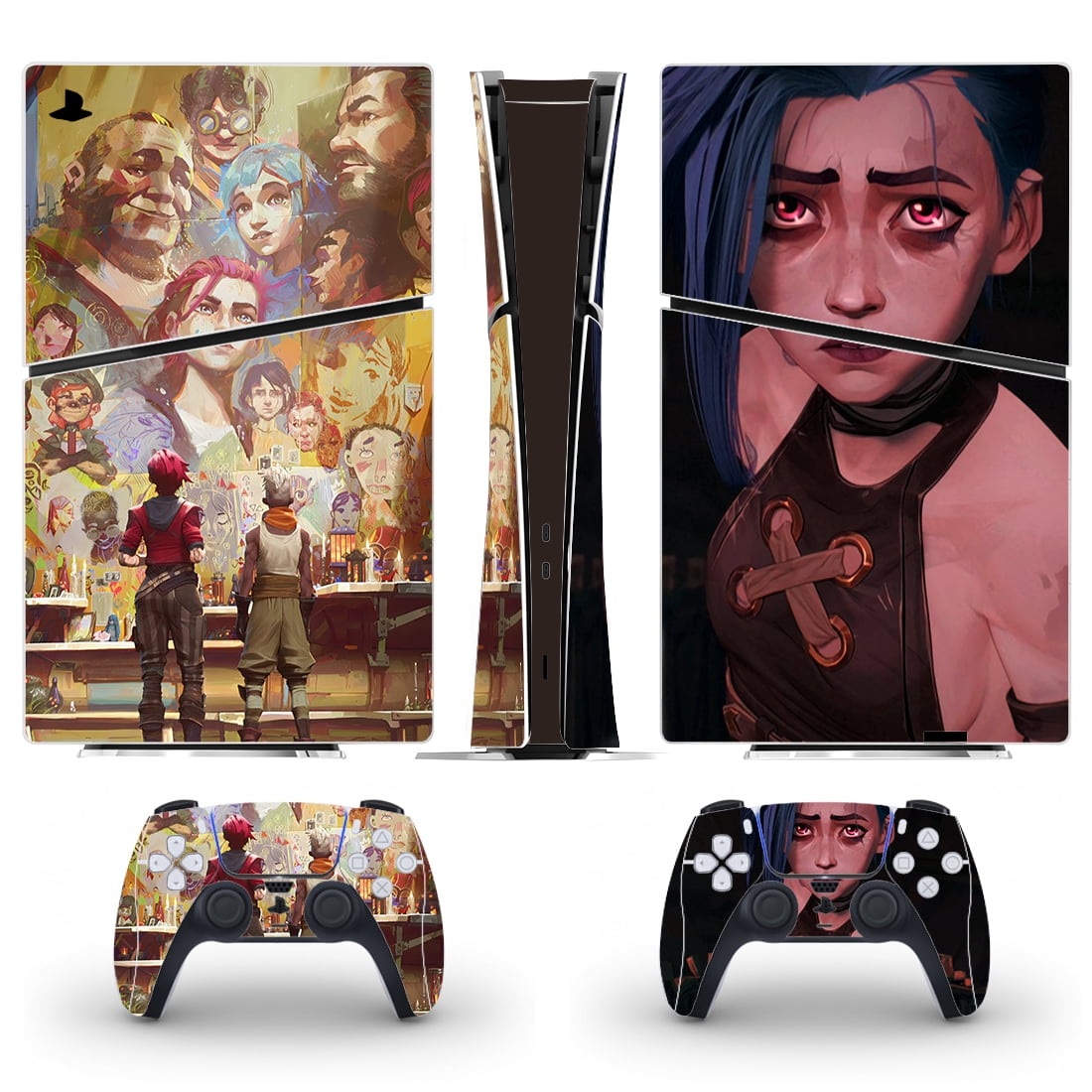 Full Body Vinyl Skin Stickers for PS5 Slim Digital Edition Console and ...