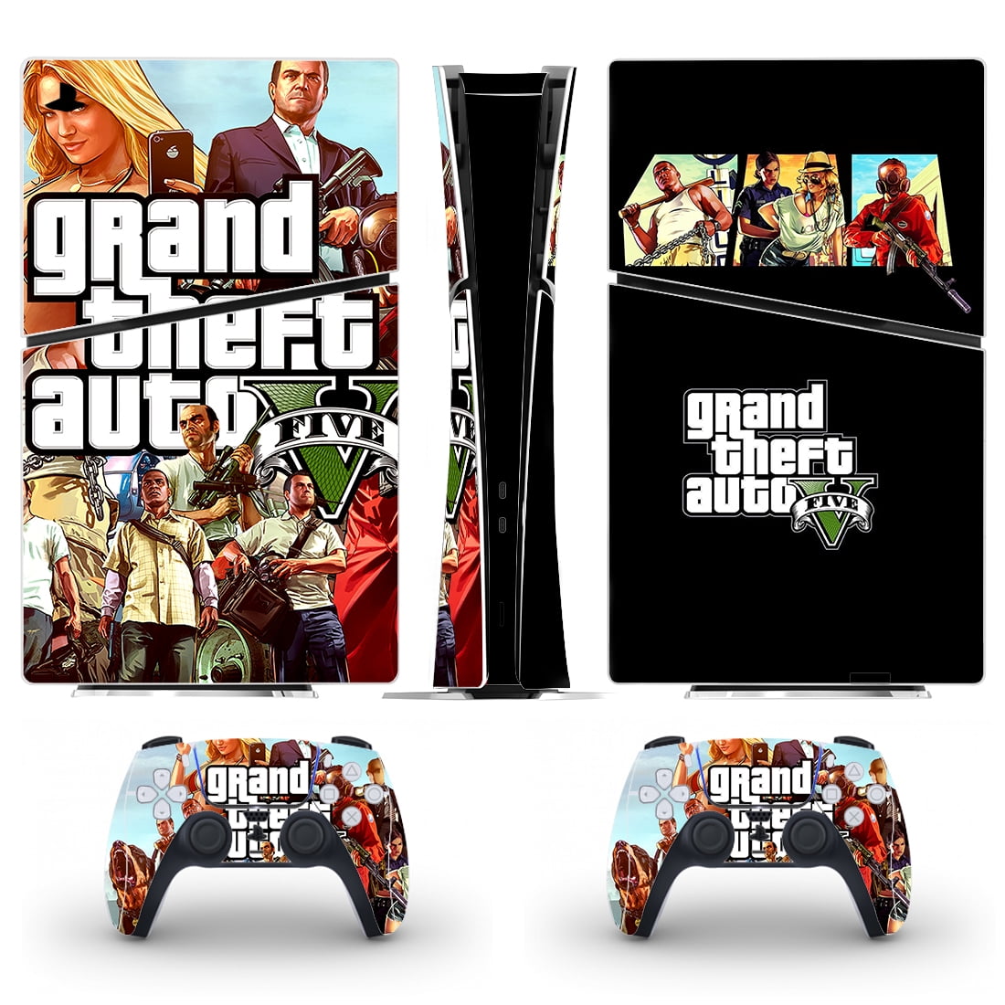 Full Body Vinyl Skin Stickers for PS5 Slim Digital Edition Console and ...