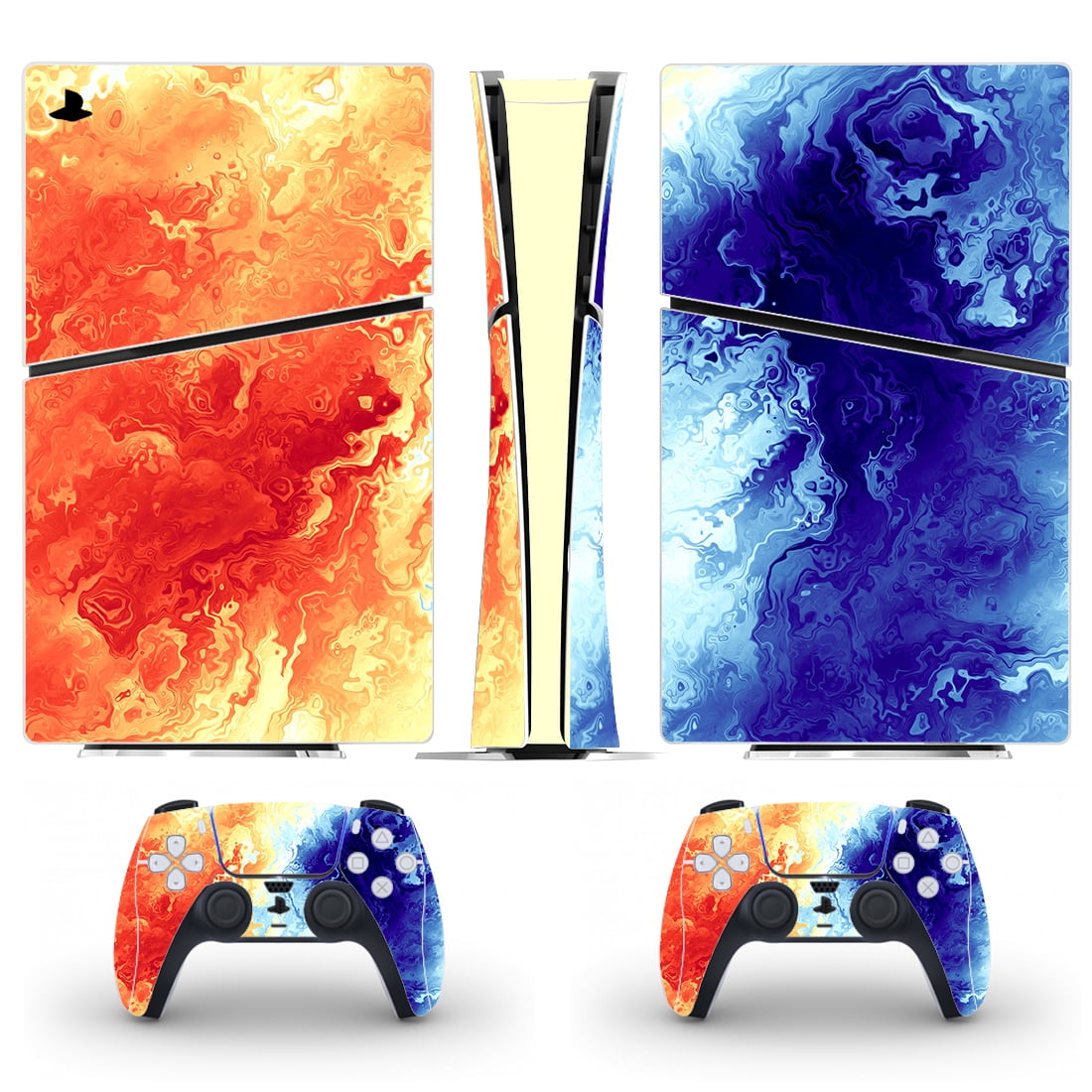Full Body Vinyl Skin Stickers for PS5 Slim Digital Edition Console and ...