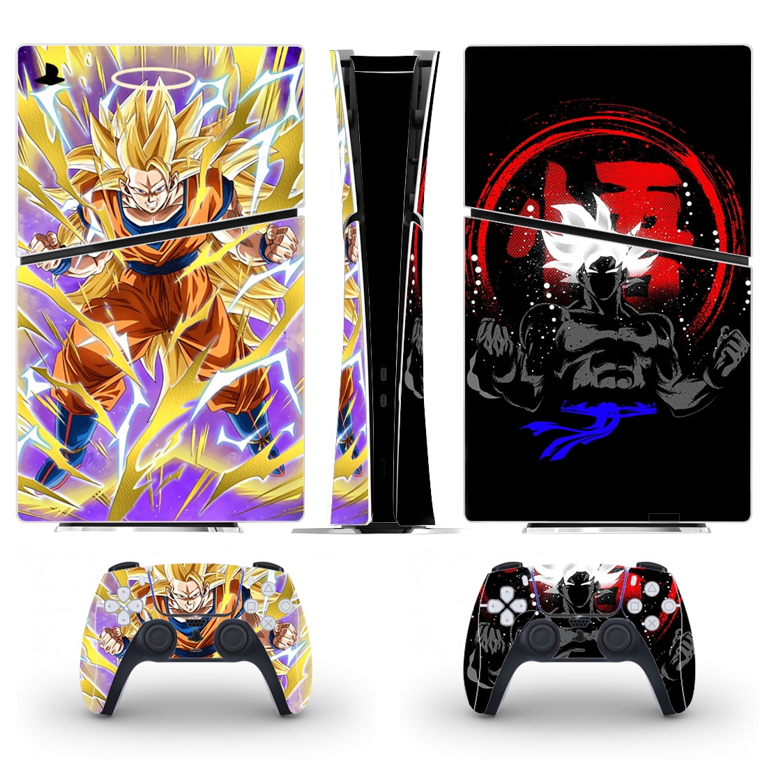 Full Body Vinyl Skin Stickers for PS5 Slim Digital Edition Console and ...