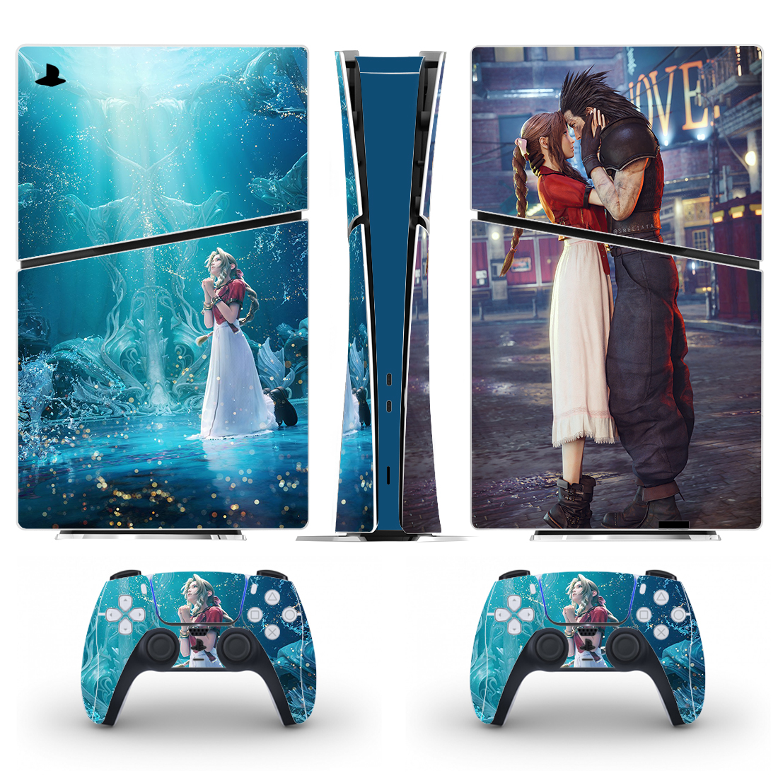 Full Body Vinyl Skin Stickers for PS5 Slim Digital Edition Console and ...