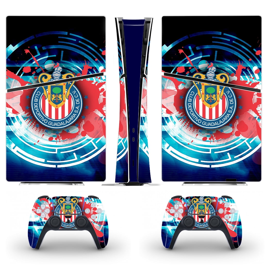 Full Body Vinyl Skin Stickers for PS5 Slim Digital Edition Console and ...