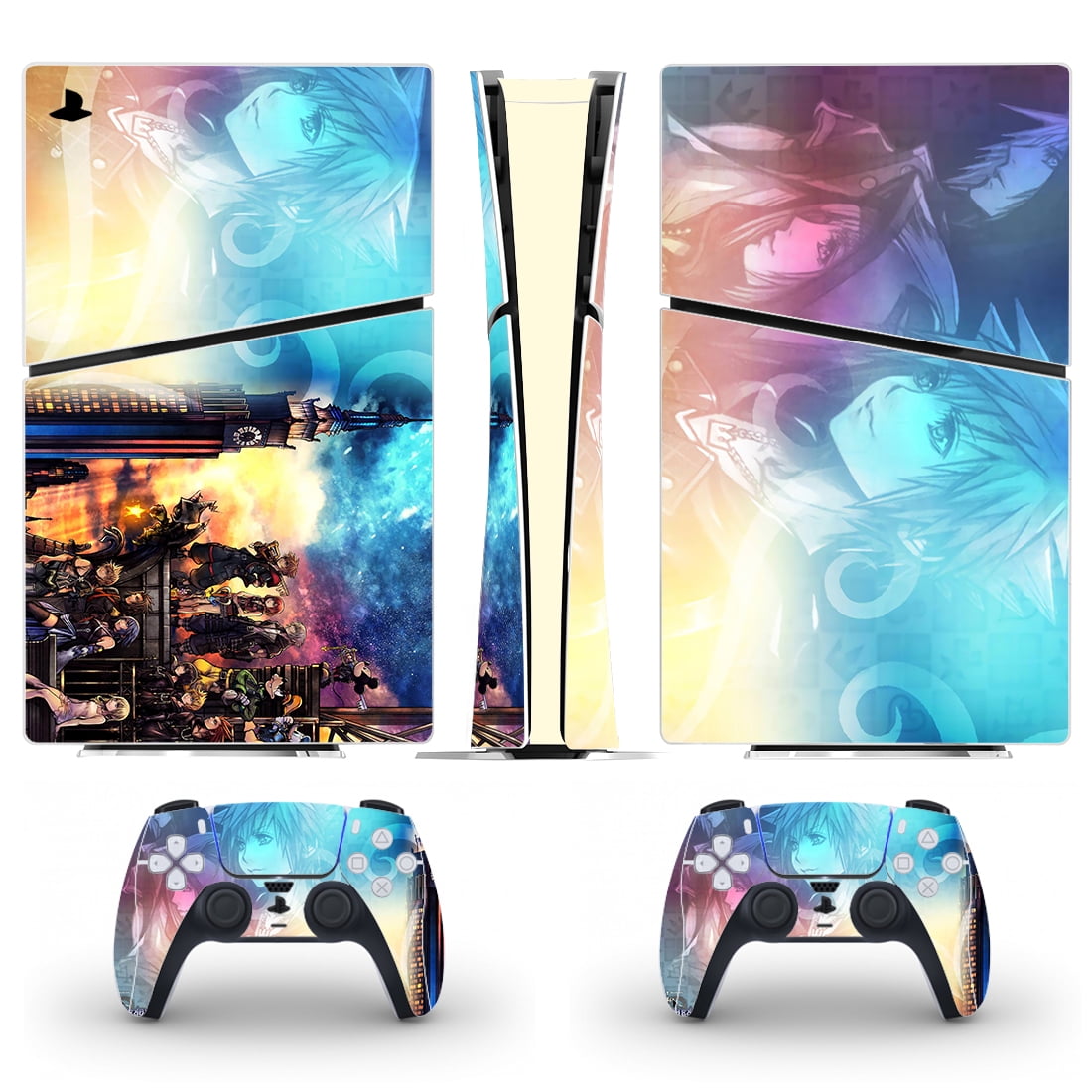 Full Body Vinyl Skin Stickers for PS5 Slim Digital Edition Console and ...