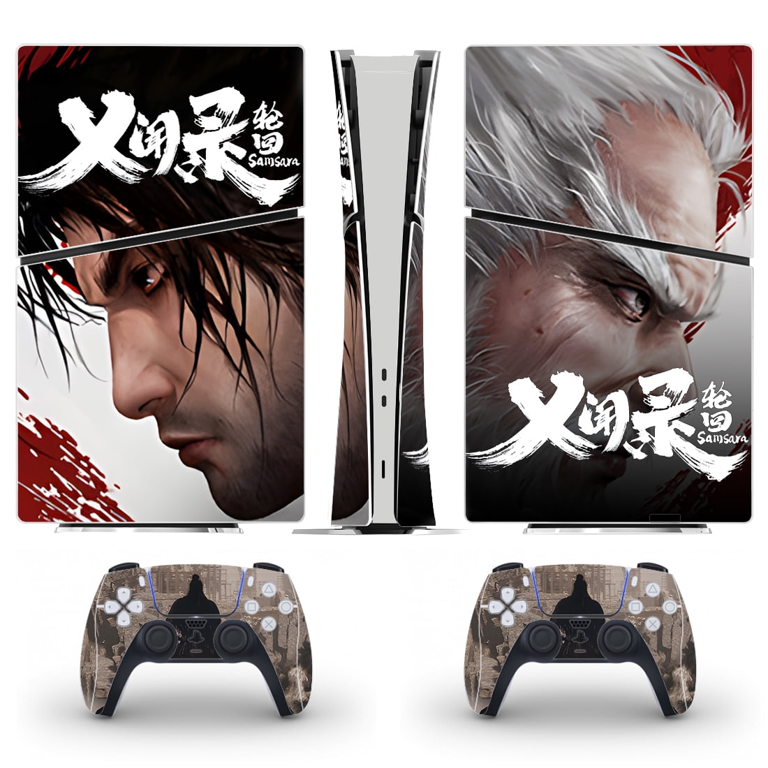 Full Body Vinyl Skin Stickers for PS5 Slim Digital Edition Console and ...